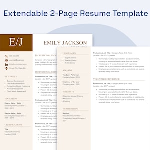 Google Docs Resume Template Bundle With Matching Cover Letter ...