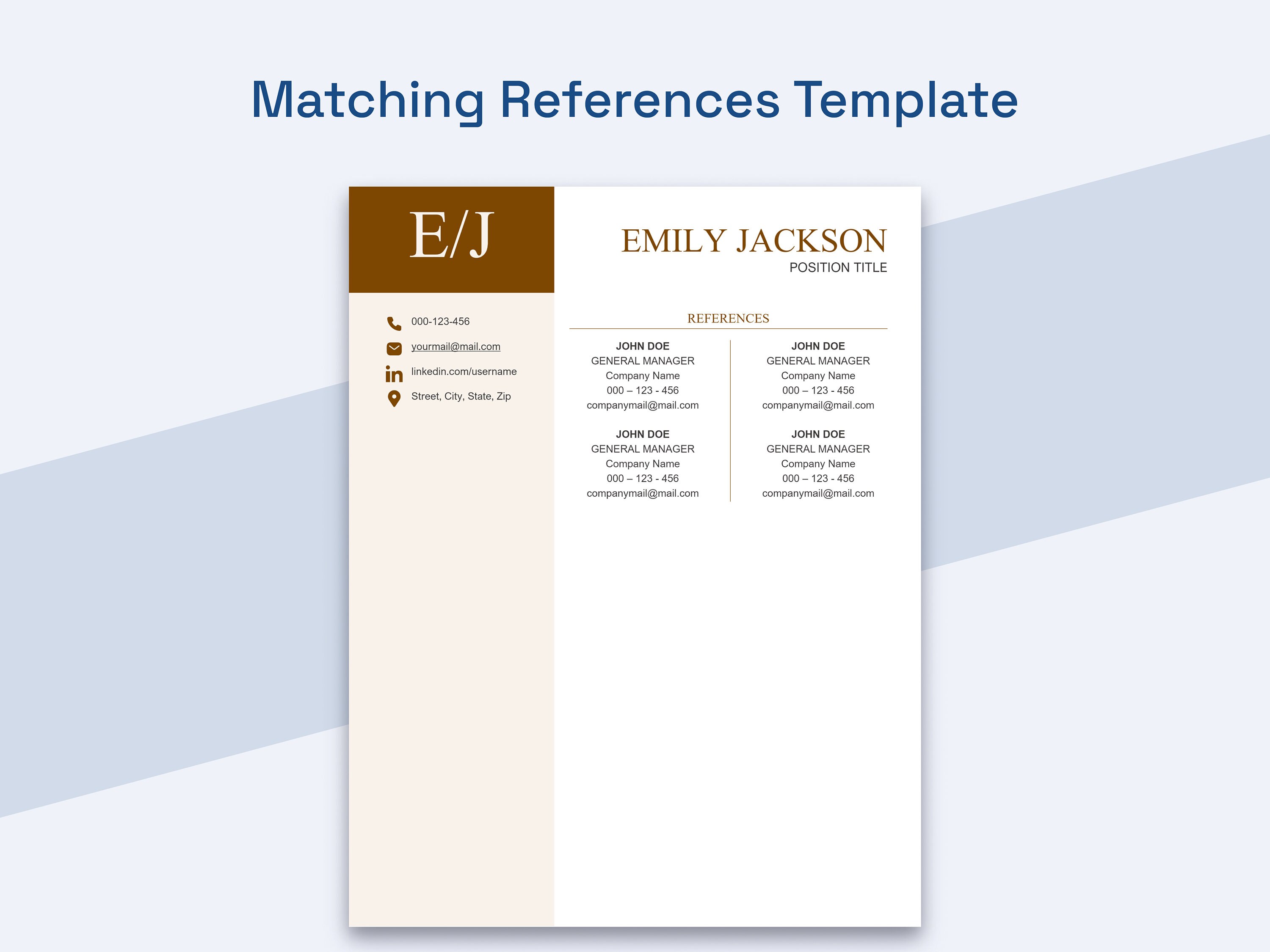Google Docs Resume Template Bundle With Matching Cover Letter ...