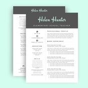 Modern Men Resume Template 2 Pages, CV Template, Cover Letter, Instant ...