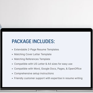 Google Docs Resume Template Bundle With Matching Cover Letter ...