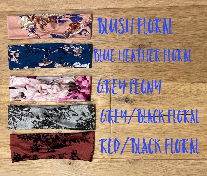 Jersey Knit Turban Twist Headbands with buttons heather jersey | Etsy