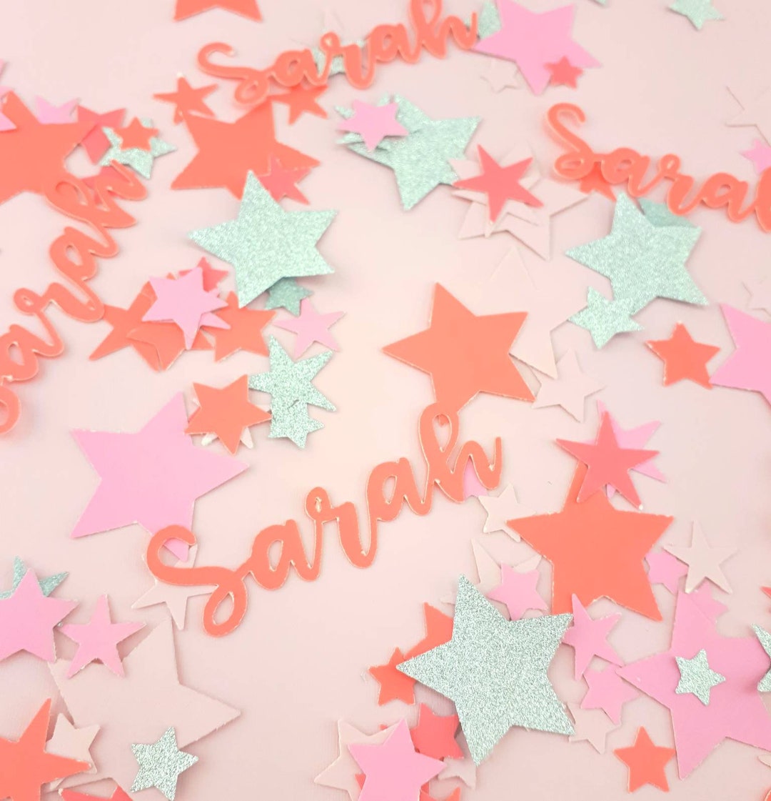 Personalized Name Confetti Star Confetti Table Confetti Die - Etsy