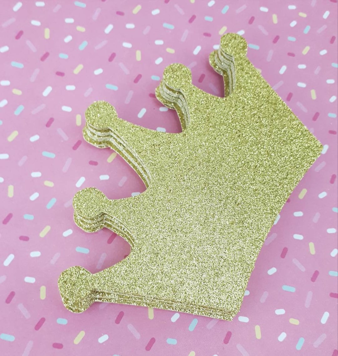 Crown Party Decorations, 4 X 3 Inch, Use for DIY Cake Topper ...