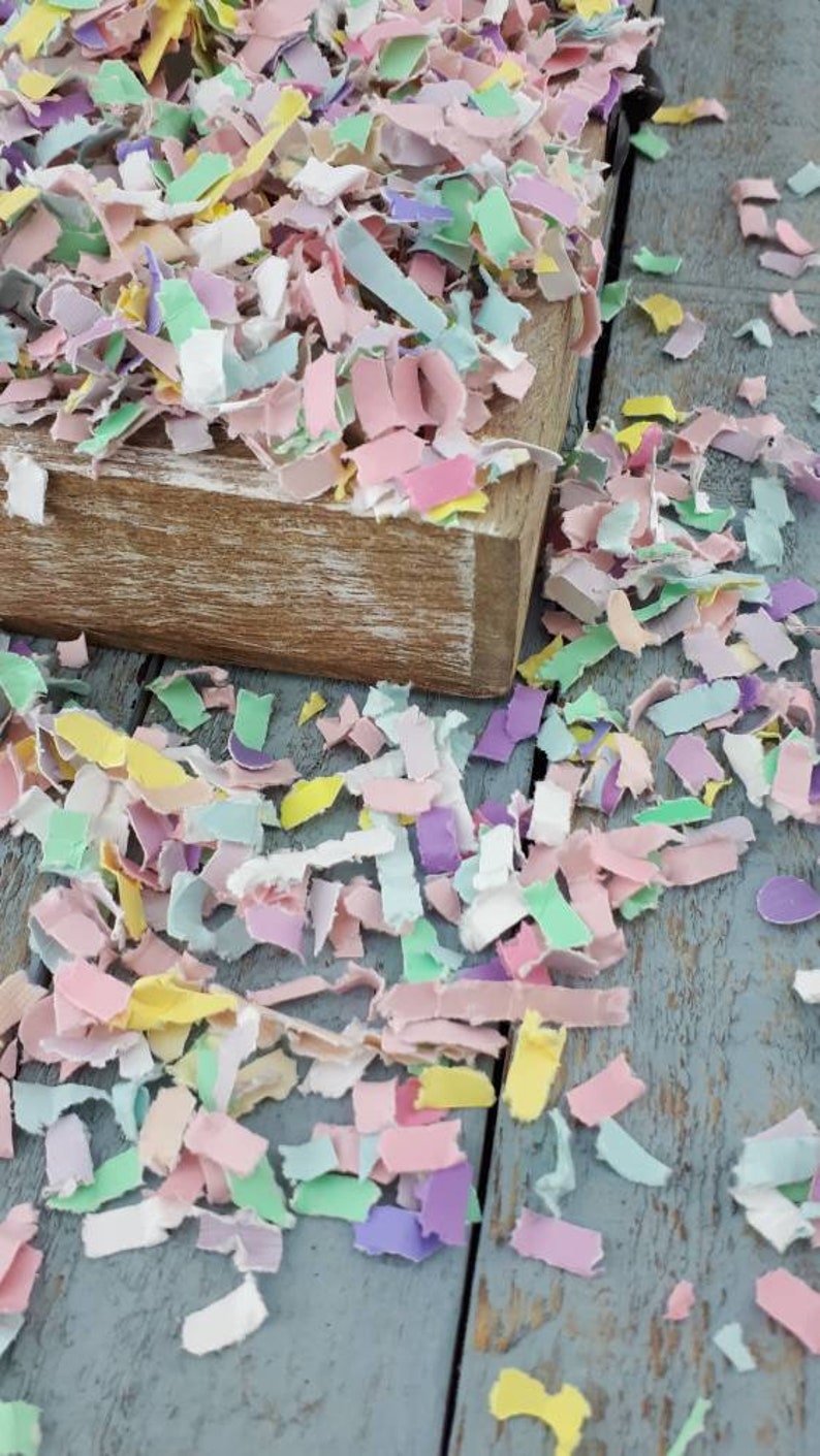 Bulk Shredded Paper Confetti Pastel Confetti 5oz 10oz 1lb - Etsy