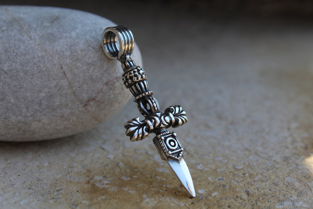 Cross Necklace,sword Necklace,cross Sword Pendant,sterling Silver 925 ...