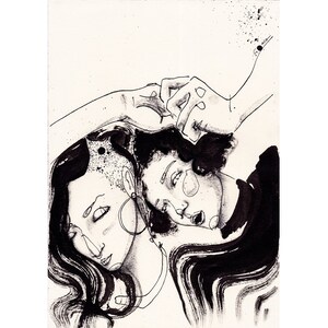 Custom Portrait Ink - -original Painting A5-A4-A3-A2 - Etsy