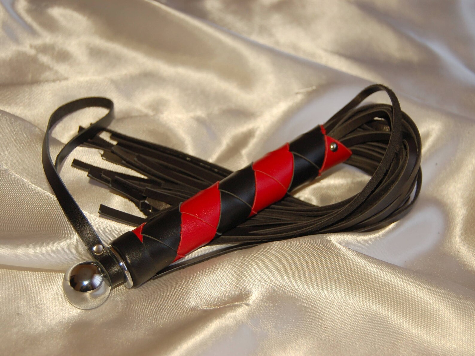 BDSM Flogger Black Leather Flogger BDSM Flogger Fetish | Etsy