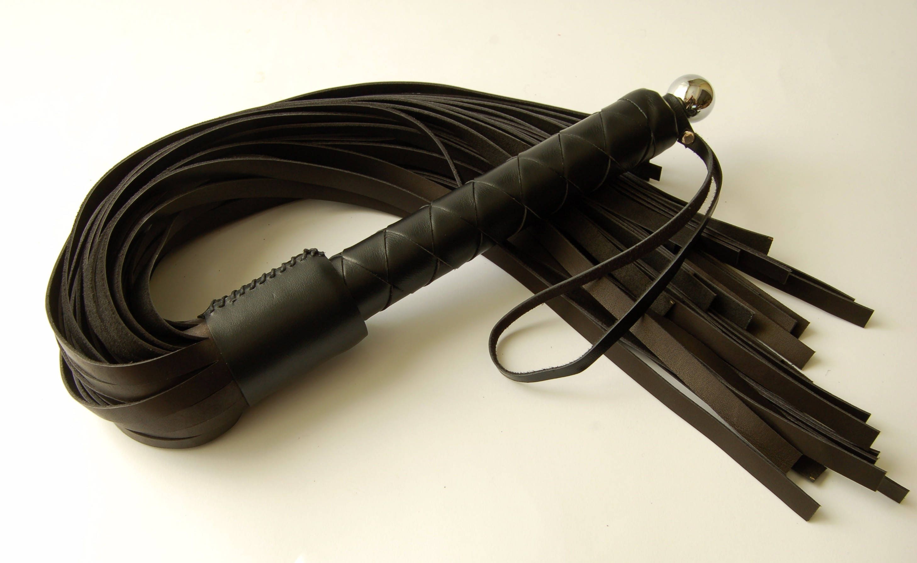 BDSM Flogger Black Leather Flogger BDSM Flogger BDSM - Etsy