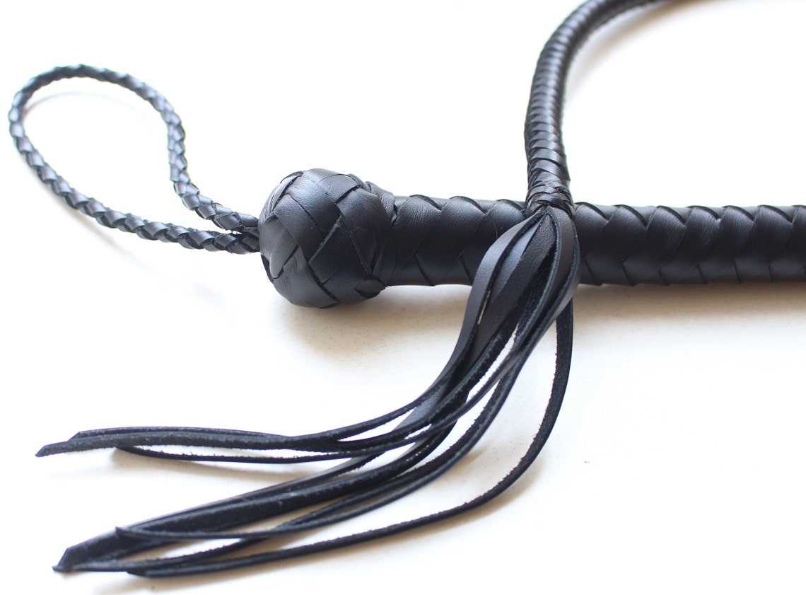 Leather Whip Black whip Leather Snake Whip Leather BDSM | Etsy