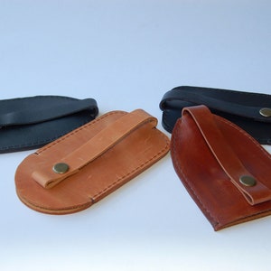 Leather Key Wallet Key Pouch, Handmade Key Case, Leather Key Chain ...