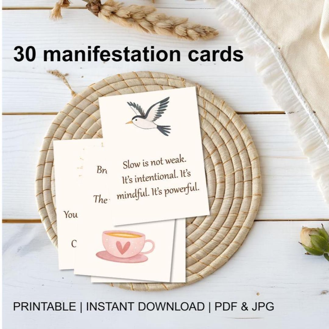 Boho Affirmation Cards: 30 Printable Wisdom Quotes (PDF & JPG) - Etsy