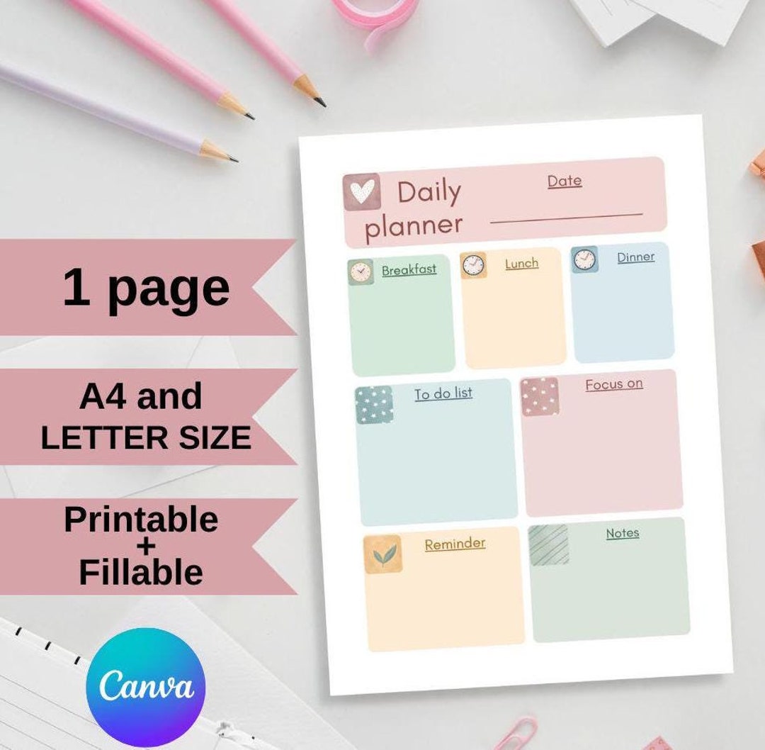 Daily Task Manager, Daily Task Log, Kids Chore Planner, Remarkable ...