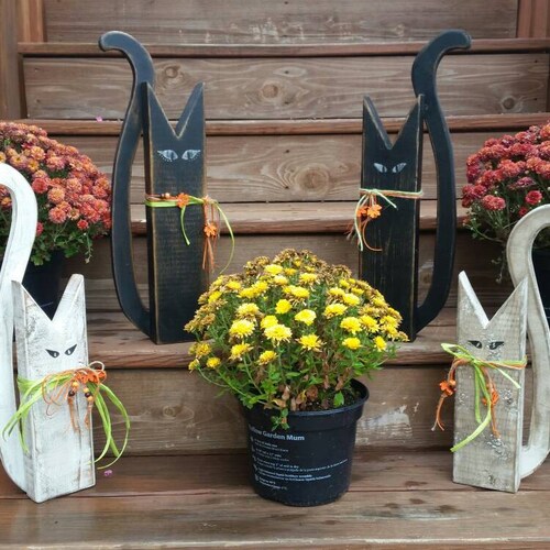 Halloween and Fall Cat Decorations - Etsy