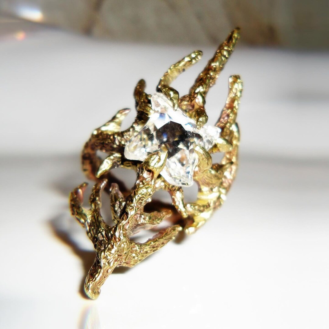 Massive Cybersigil Sword Ring God Blessed Aura Shiny Crystals Y2k ...