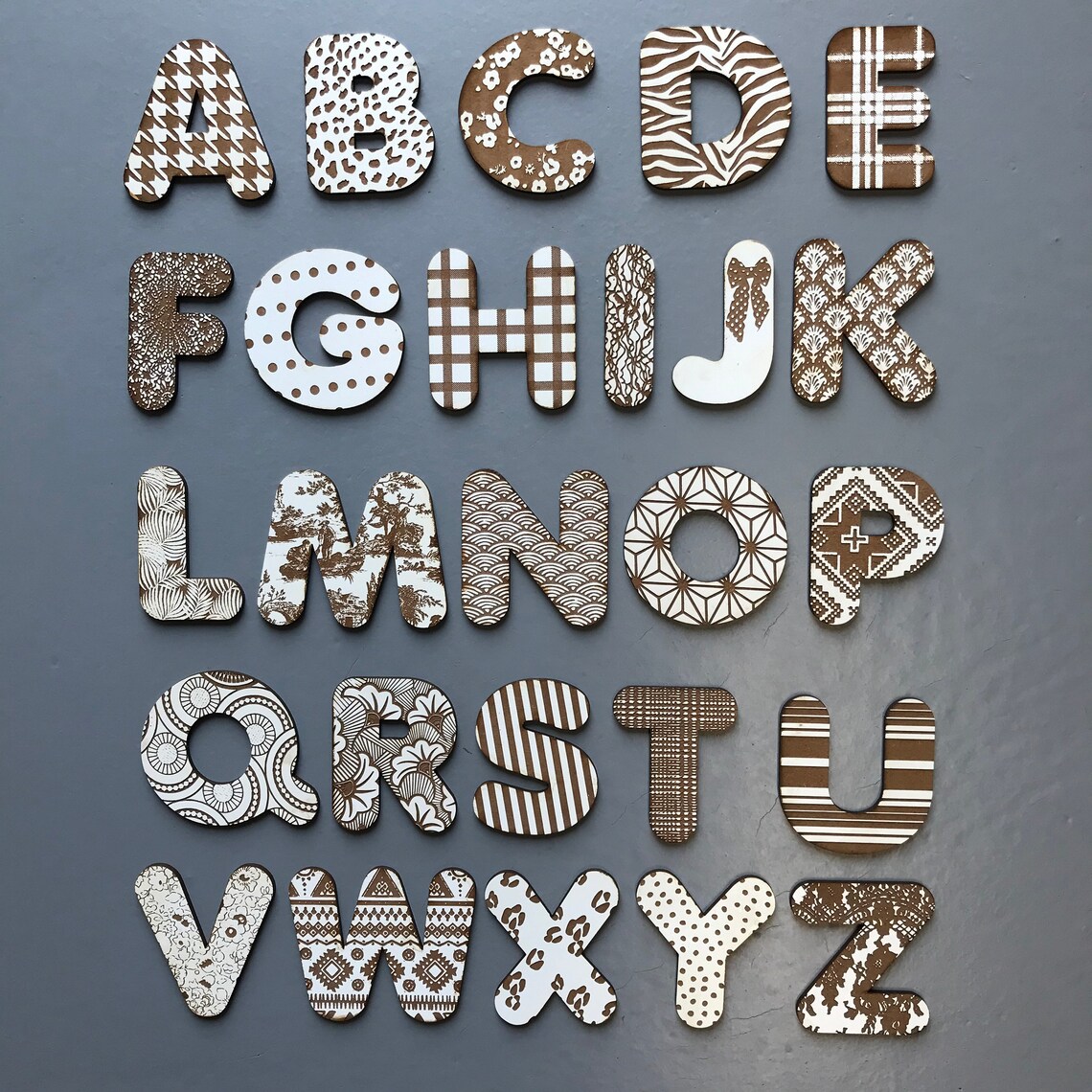 Letters Firstname First Name to Compose Fabric Patterns | Etsy