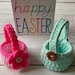 EASTER MINI BASKETS 2 Crochet Baskets Easter Home Decor Easter Gift ...