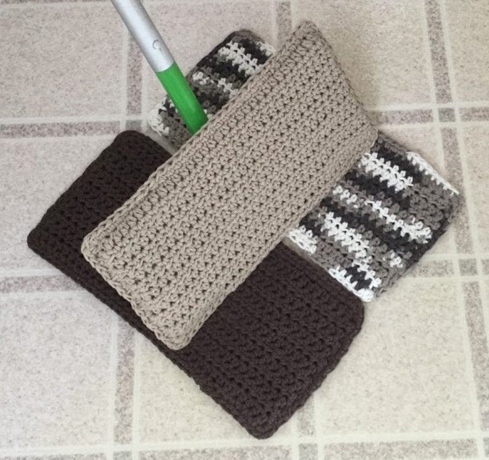 ECO Friendly SWEEPER COVERS Cleaning Crochet Sweeper Pads | Etsy