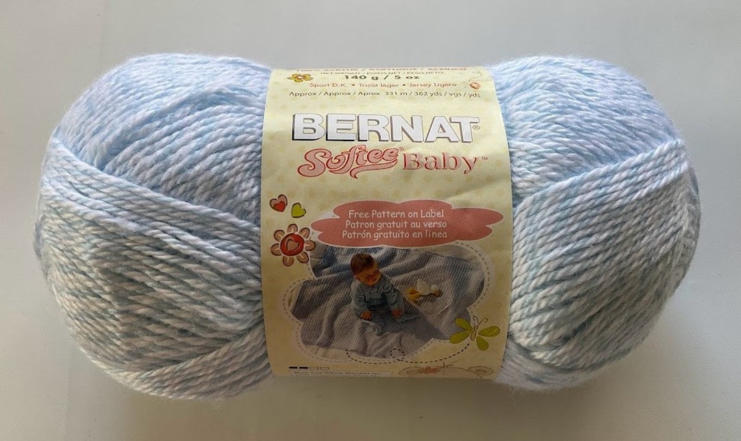 Bernat Softee Baby Acrylic Yarn in Color Baby Denim Lot WL164464 1 ...