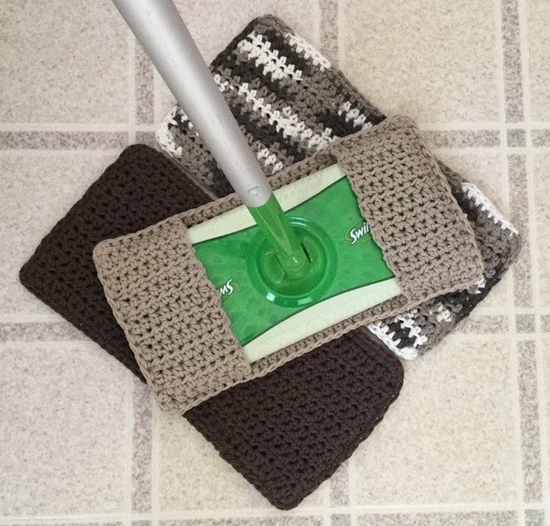 ECO Friendly SWEEPER COVERS Cleaning Crochet Sweeper Pads | Etsy