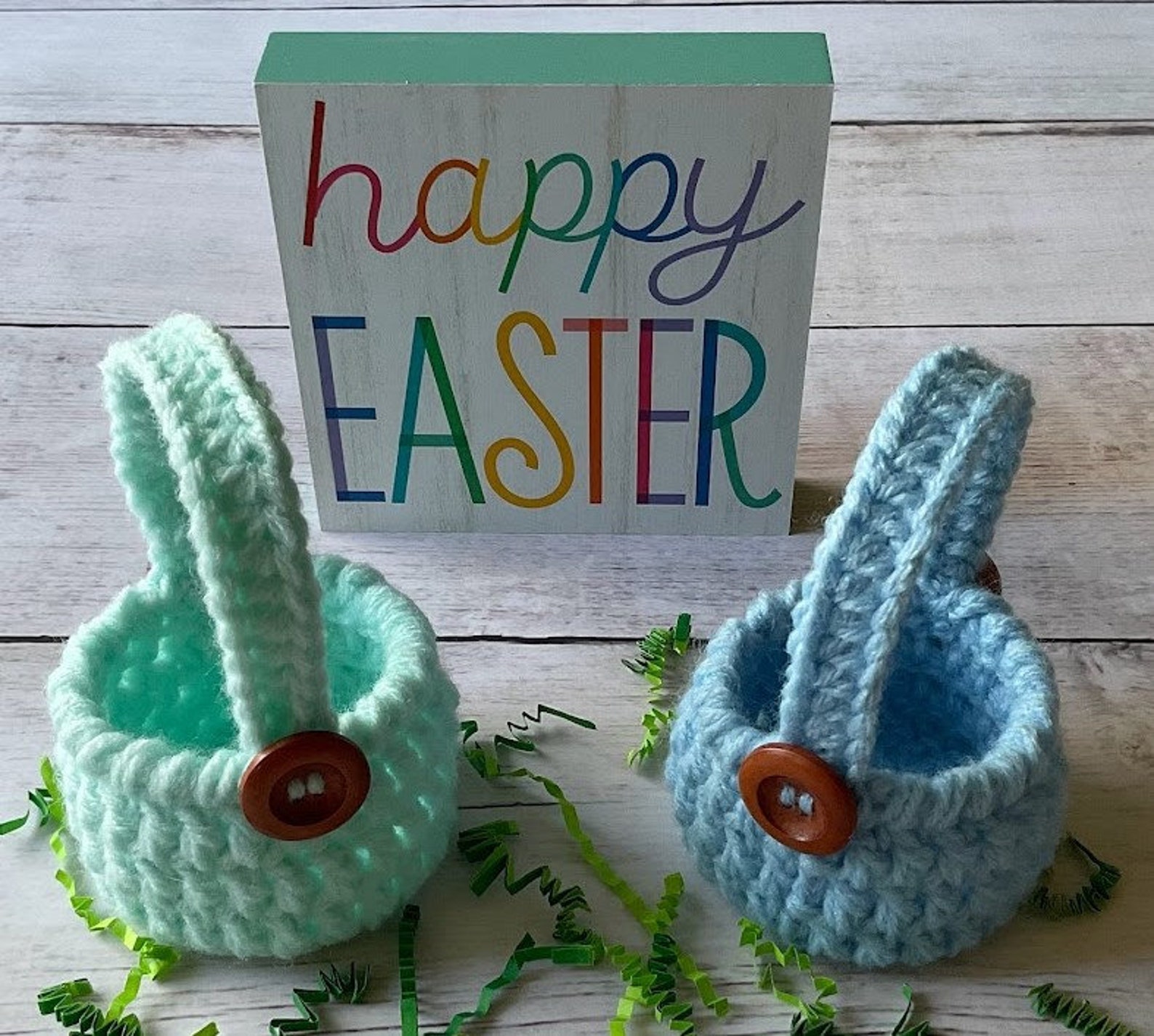 CROCHET PATTERN Easter Mini Basket Pattern Pdf Pattern Instant Download ...