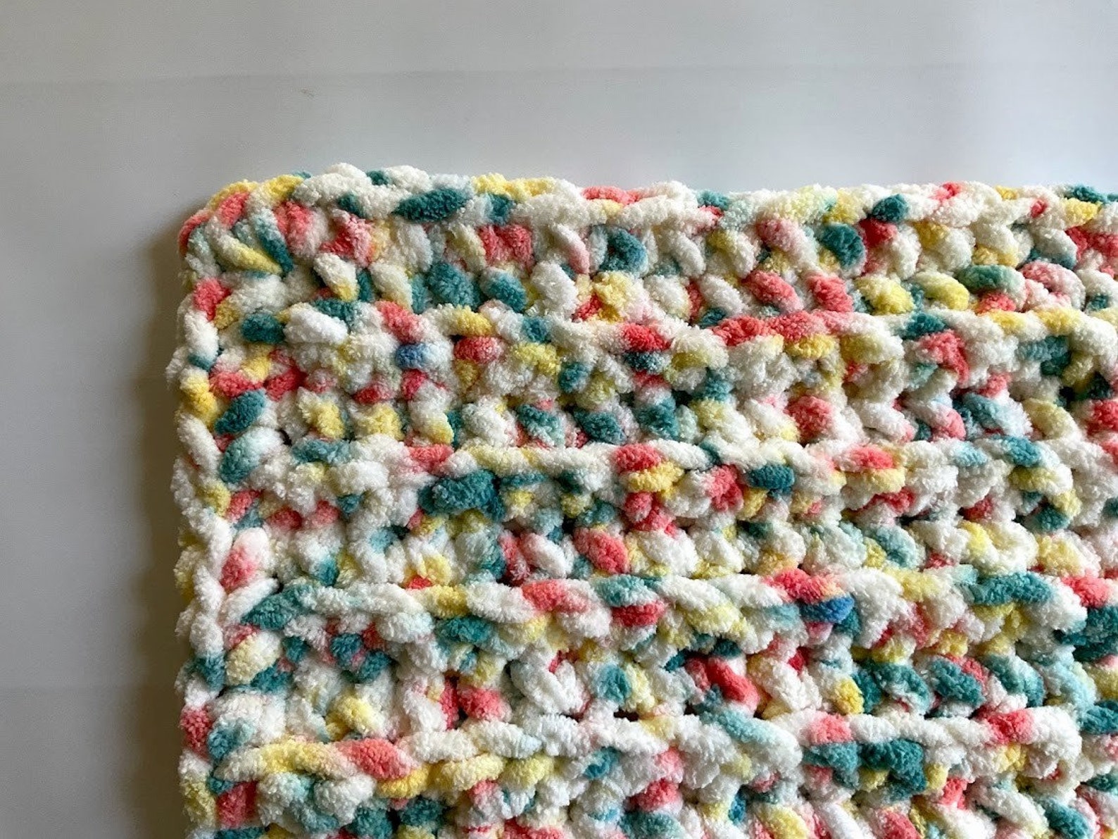 CROCHET BABY BLANKET Chunky Baby Blanket Handmade Multi Color - Etsy