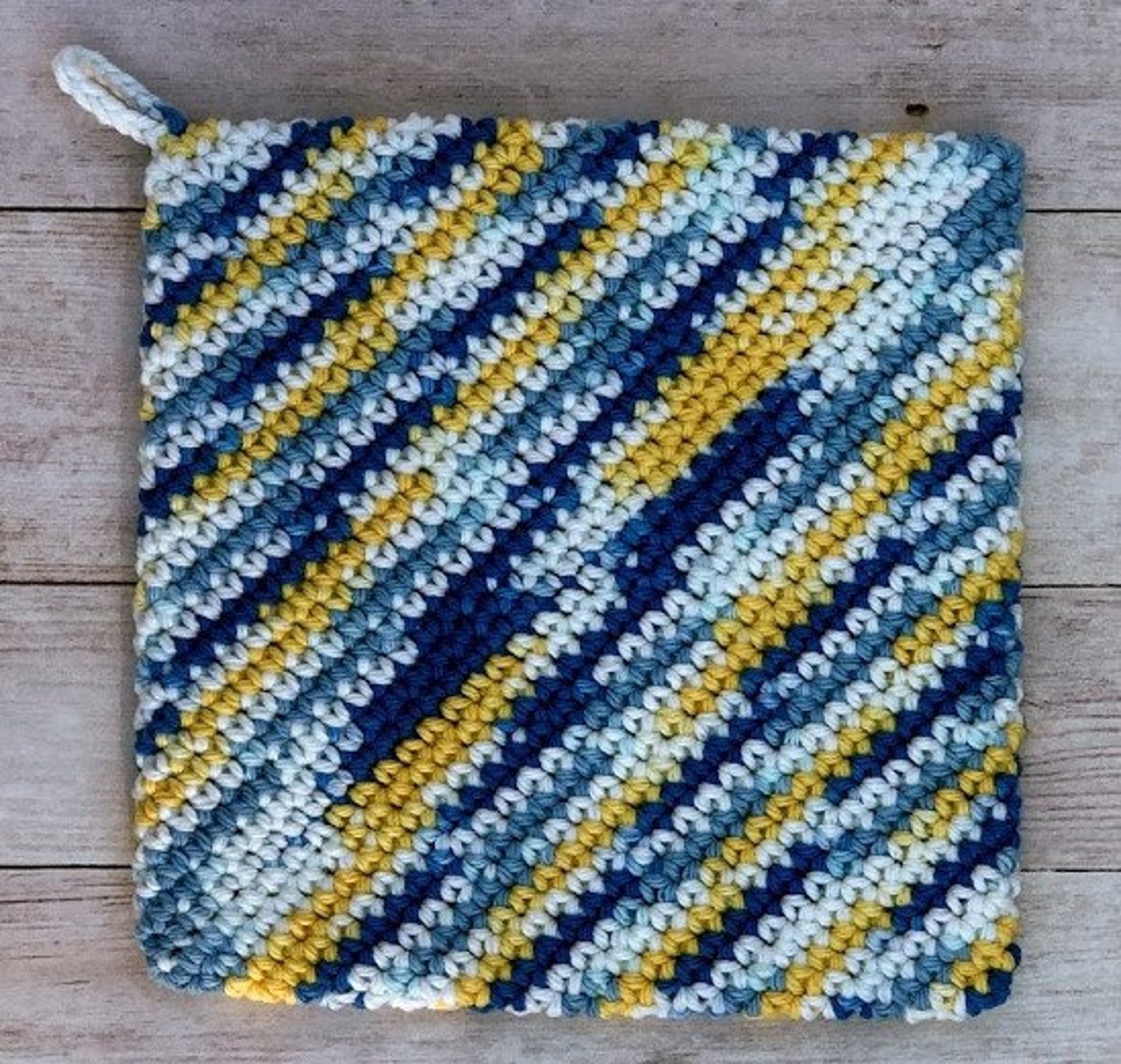 POTHOLDER PDF PATTERN Crochet Double Sided Potholder Pattern - Etsy Ireland