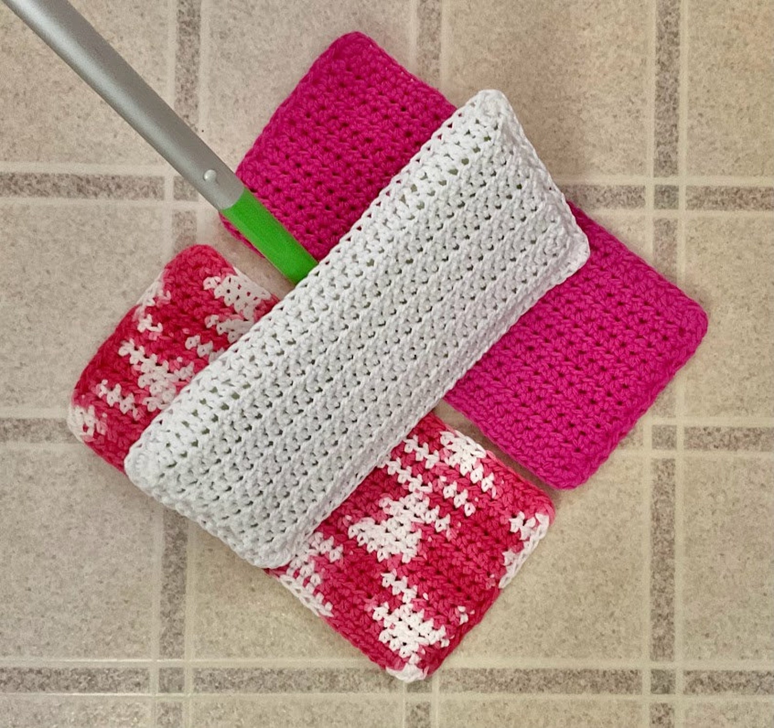 ECO Friendly SWEEPER COVERS Cleaning Crochet Sweeper Pads Handmade ...