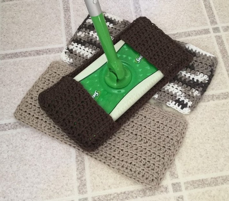 ECO Friendly SWEEPER COVERS Cleaning Crochet Sweeper Pads | Etsy