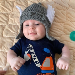 CROCHET THOR HAT Gray Thor Helmet Super Hero Hat Halloween Character ...