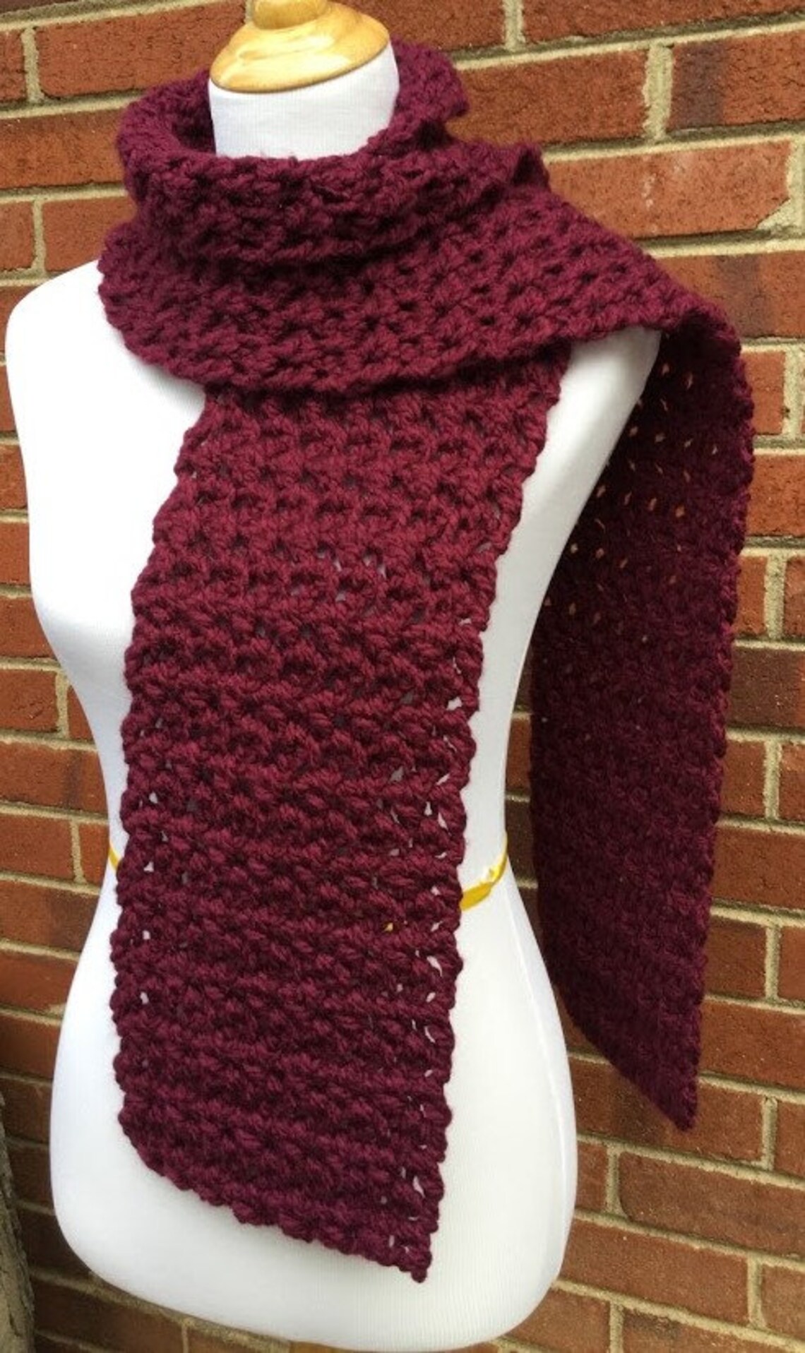 CROCHET PDF PATTERN Long Scarf Pattern Instant Download - Etsy