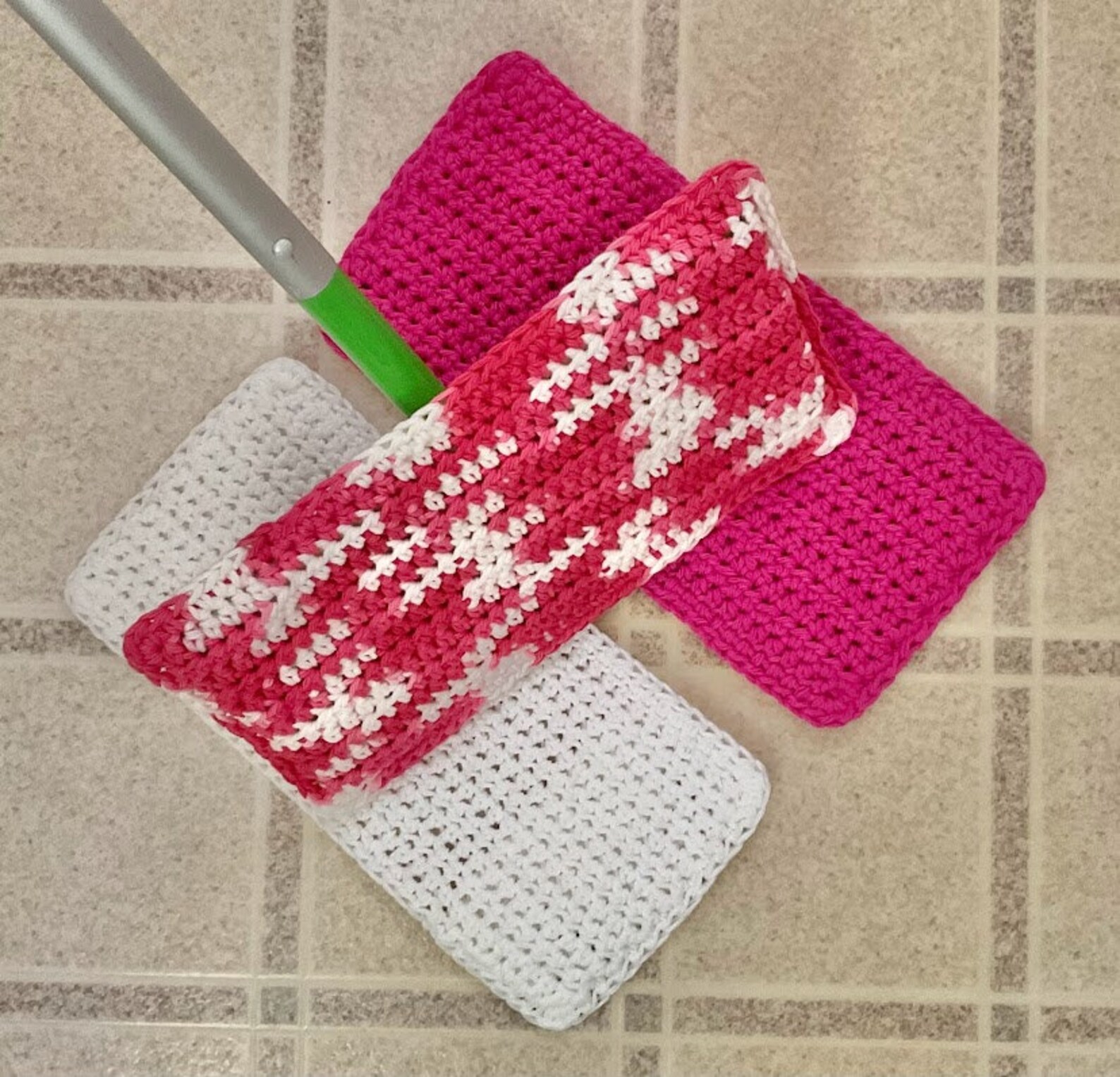 ECO Friendly SWEEPER COVERS Cleaning Crochet Sweeper Pads Handmade ...
