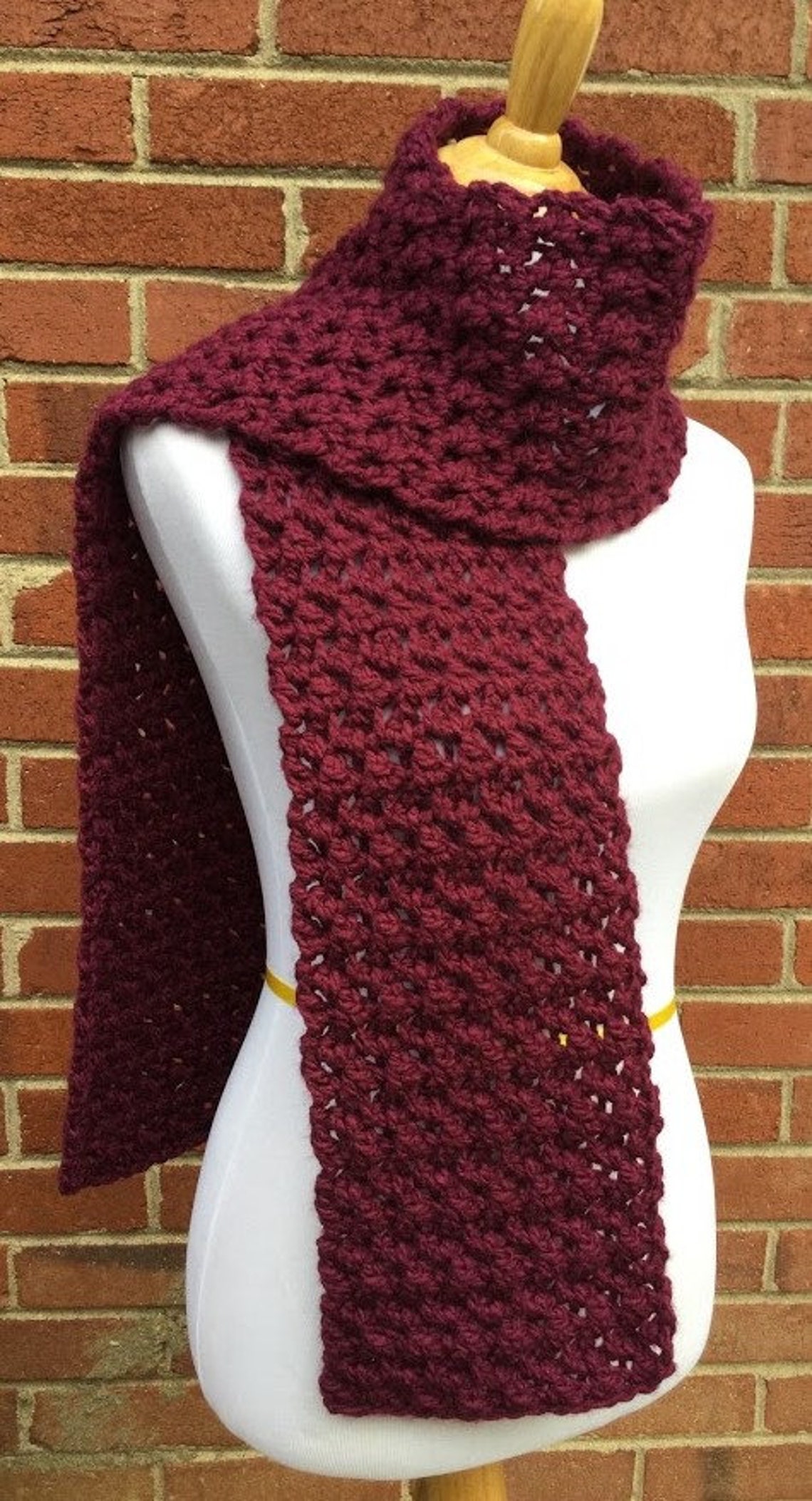 CROCHET PDF PATTERN Long Scarf Pattern Instant Download - Etsy