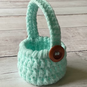 EASTER MINI BASKETS 2 Crochet Baskets Easter Home Decor Easter Gift ...