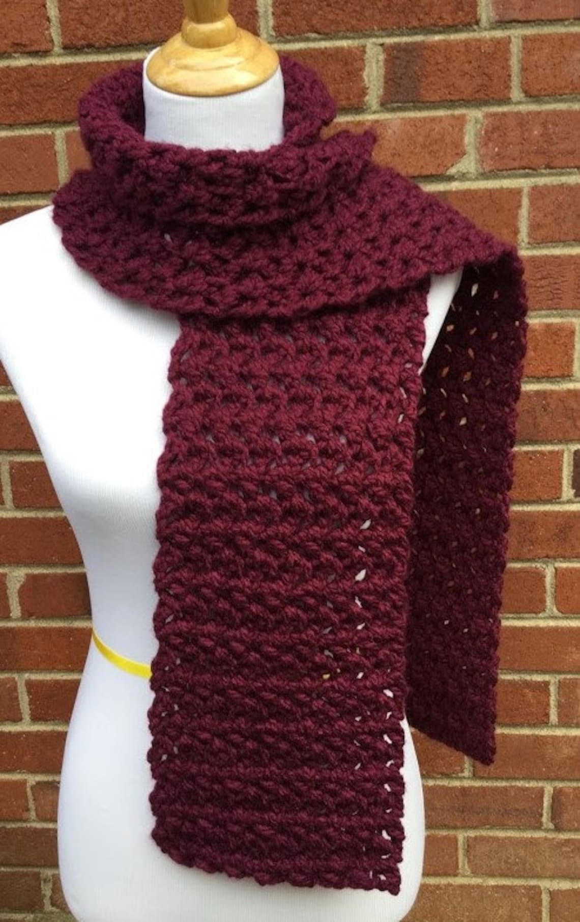 CROCHET PDF PATTERN Long Scarf Pattern Instant Download - Etsy