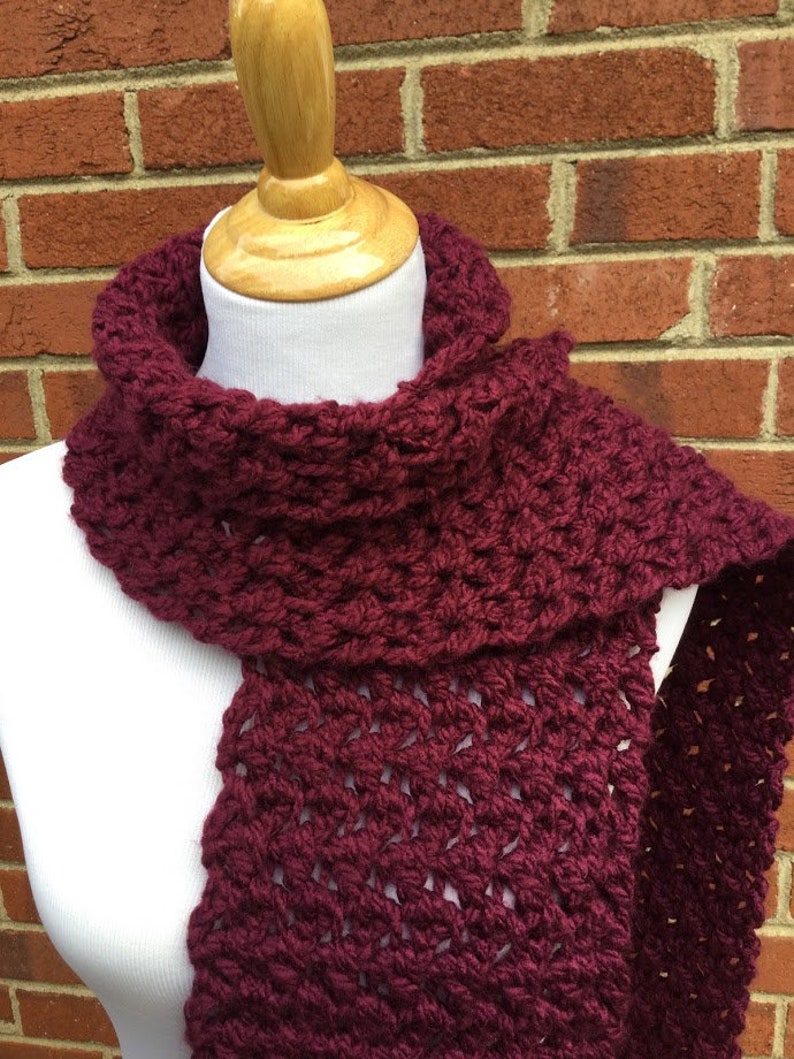 CROCHET PDF PATTERN Long Scarf Pattern Instant Download - Etsy