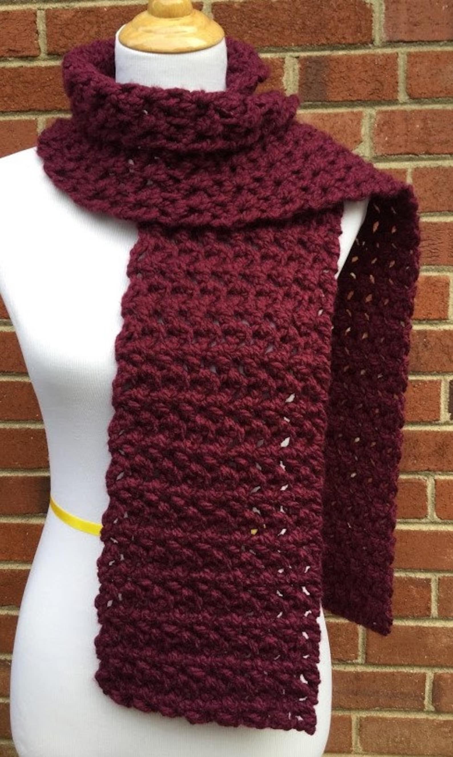 CROCHET PDF PATTERN Long Scarf Pattern Instant Download - Etsy