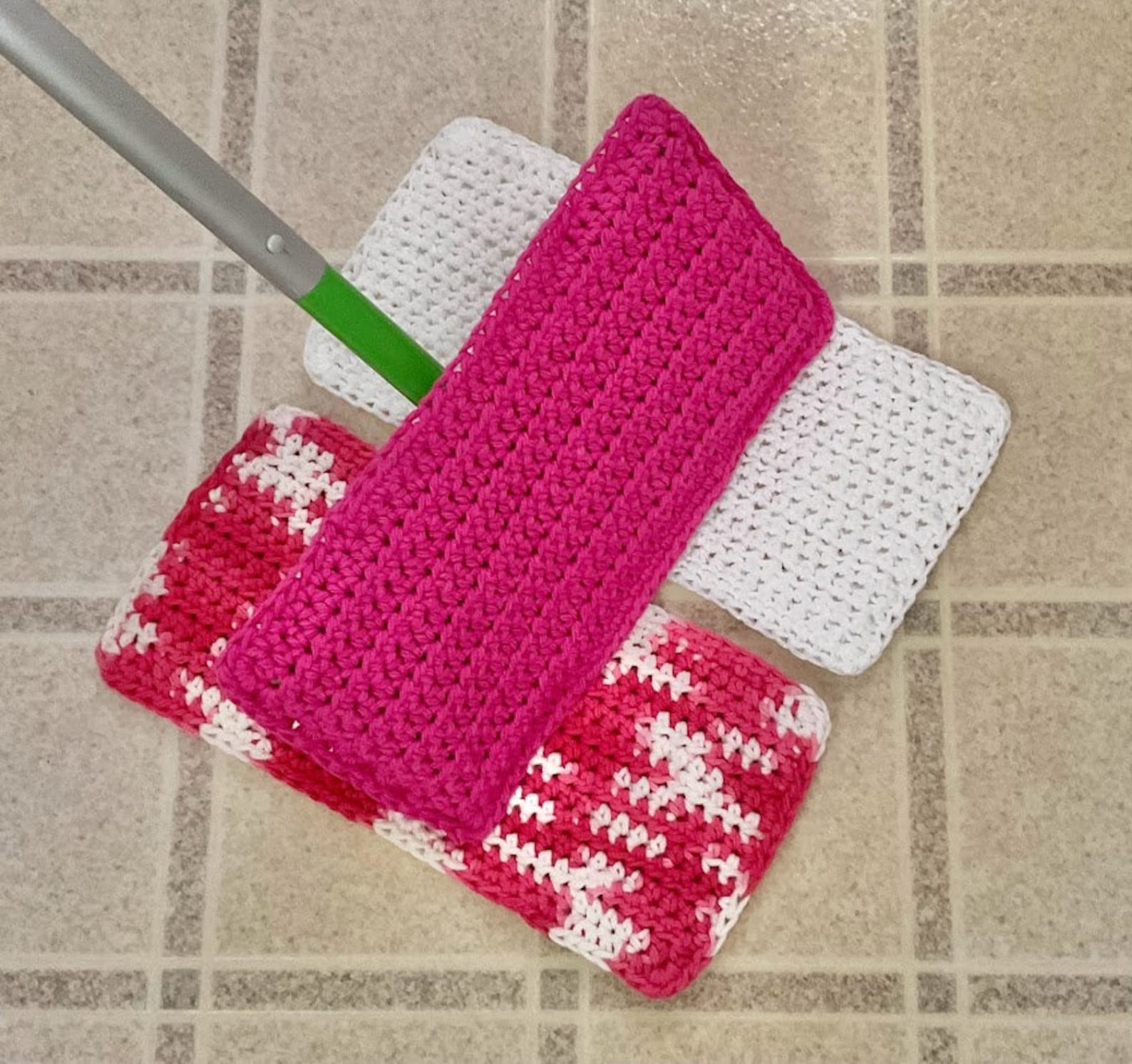 ECO Friendly SWEEPER COVERS Cleaning Crochet Sweeper Pads Handmade ...