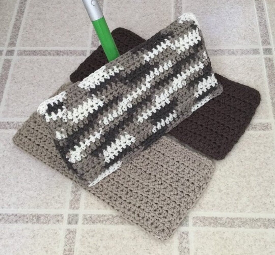 ECO Friendly SWEEPER COVERS Cleaning Crochet Sweeper Pads Handmade ...