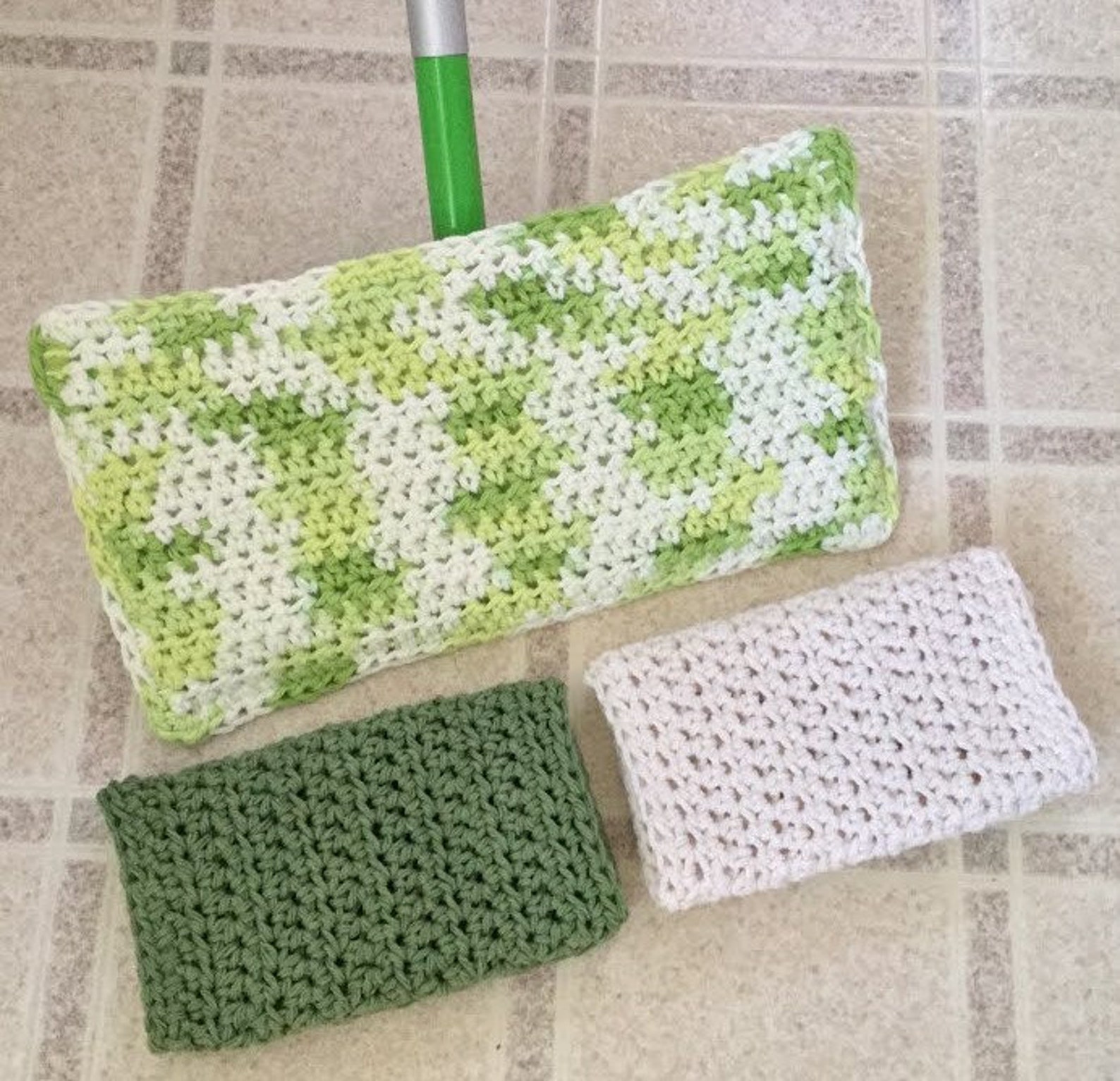 ECO Friendly SWEEPER COVERS Cleaning Crochet Sweeper Pads | Etsy