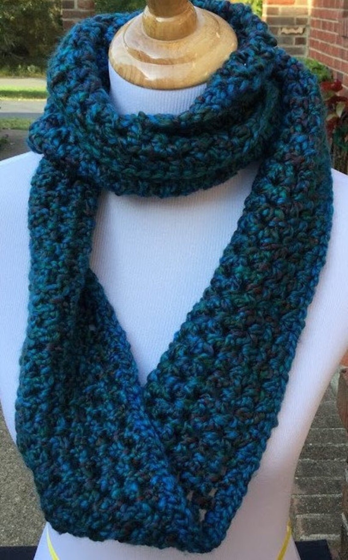 SCARF PDF PATTERN Crochet Infinity Scarf Pattern Instant Download Easy ...