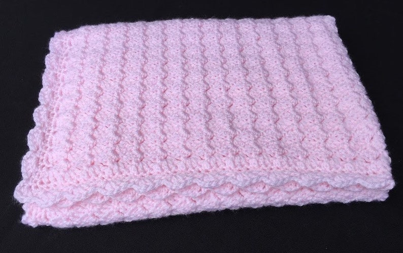 Baby Blanket PATTERN Slanted Shell Stitch Crochet Baby Blanket - Etsy