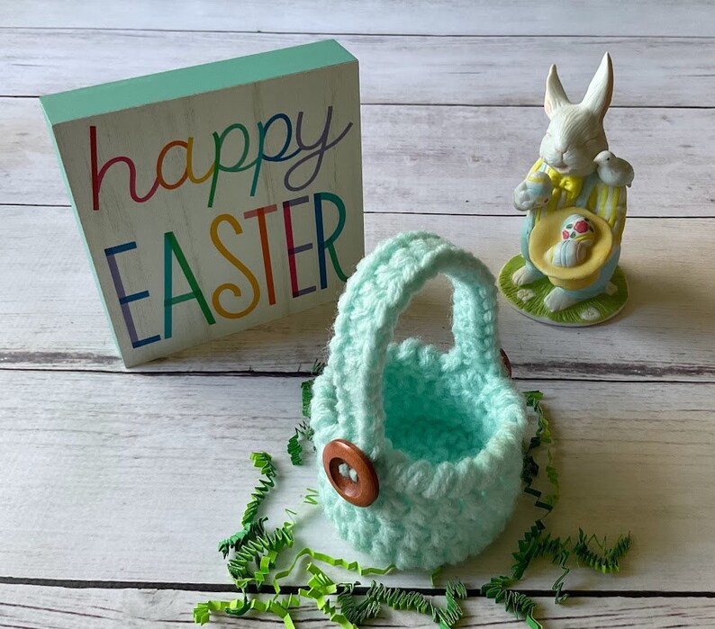 CROCHET PATTERN Easter Mini Basket Pattern Pdf Pattern Instant Download ...
