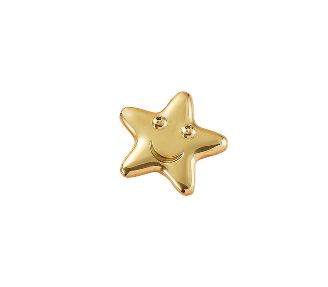 Solid Brass Star Drawer Knob 25 45 Mm 1" 1 3/4" Gold Color Kitchen Door ...