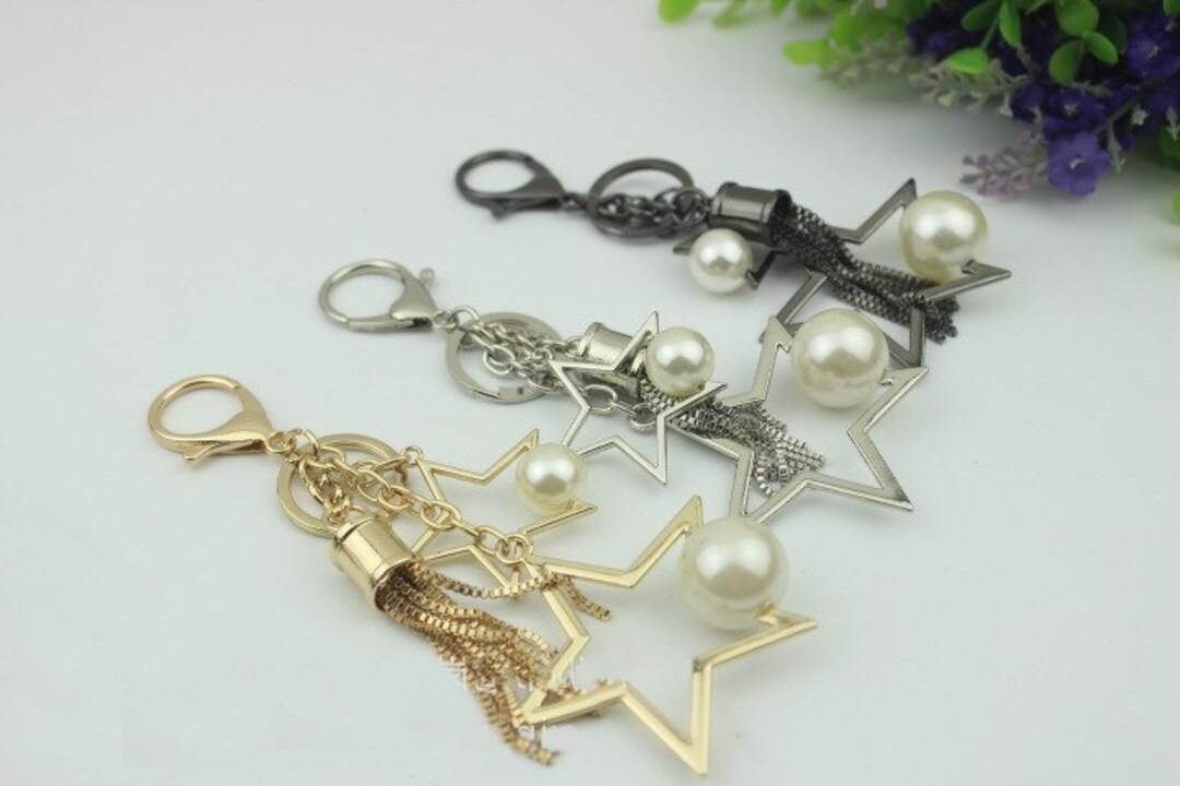 Tassel Keychain 1/10 Pcs Bag Hardware Cute Gold Silver Gunmetal ...