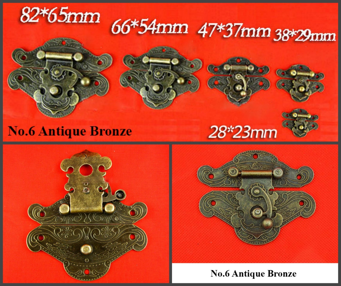 Chinese Latch Lock Ancient Vintage Style Antique Bronze/brass - Etsy ...