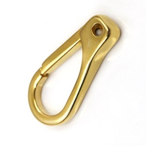 Solid Brass Fixed Loop Halter Snap Saddle Hook Fix Buckle Horse ...