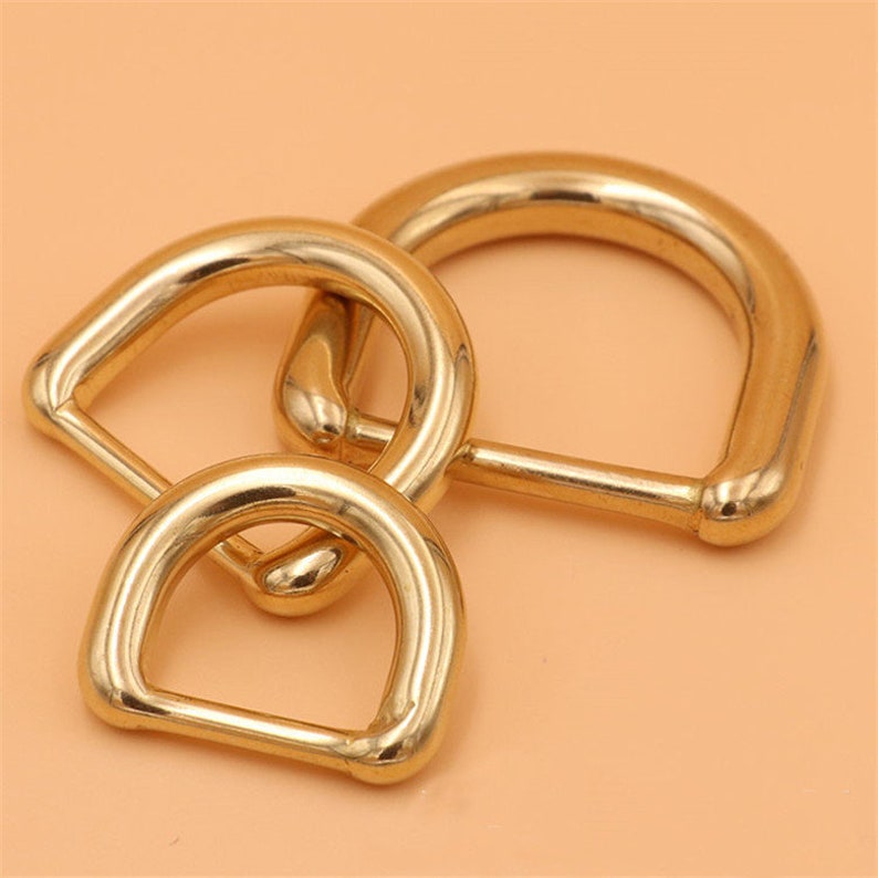 Solid Brass Cast D Ring 15 20 25 mm Welded Metal Heavy Duty | Etsy