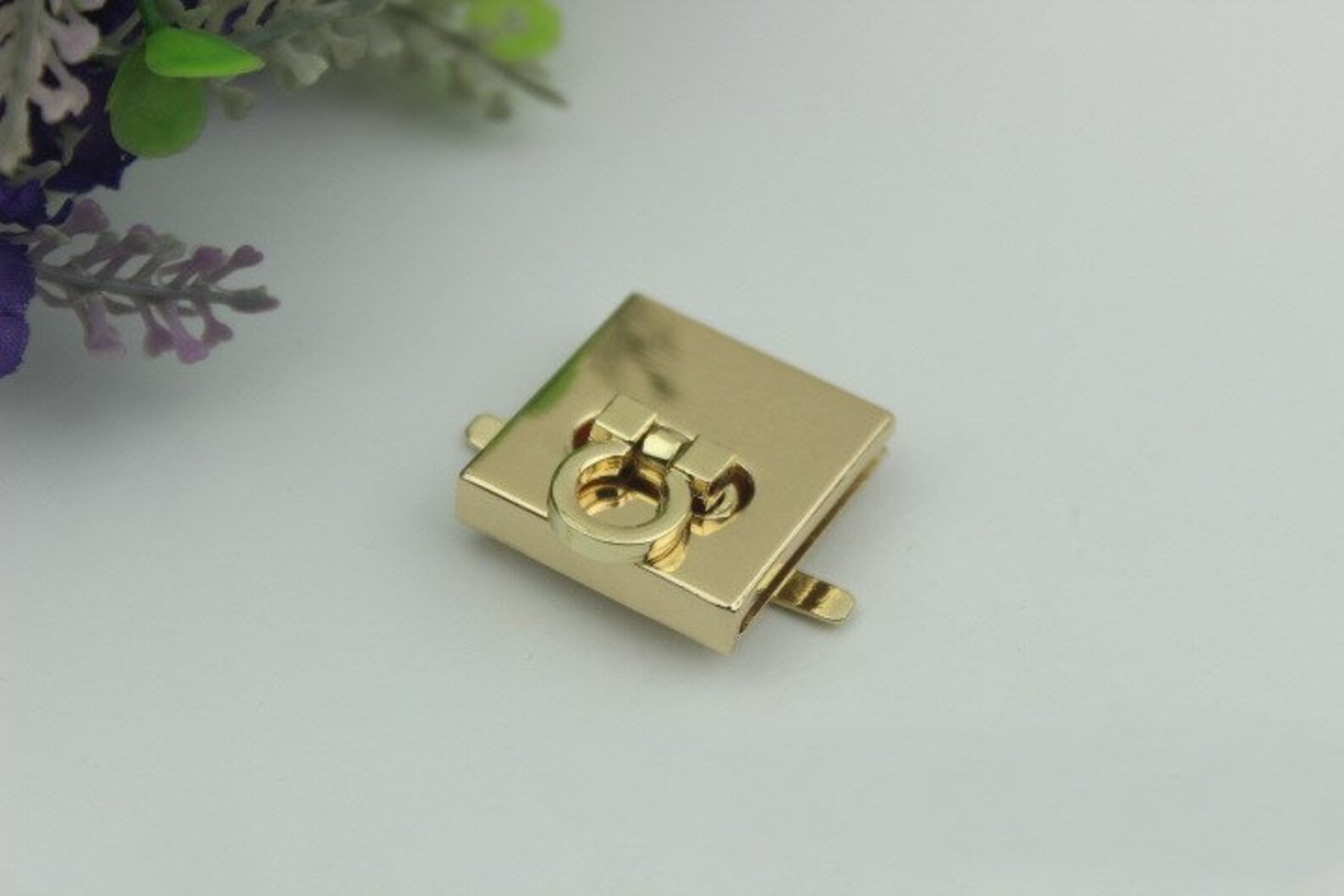 Square Rectangle Twist Turn Lock Bag Hardware Gold Silver - Etsy