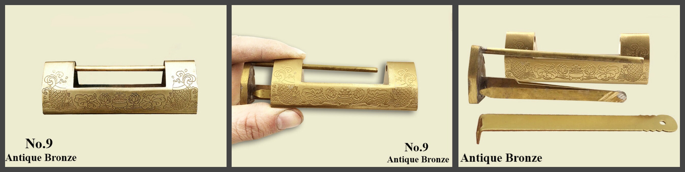 Chinese Lock Padlock Key Protector Ancient Vintage Style | Etsy