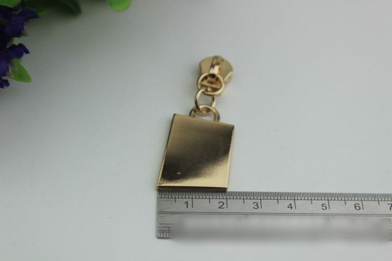 Zipper Pull Bag Hardware Charm Slider Metal Gold Silver - Etsy